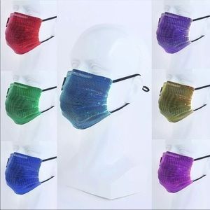 unbranded | Accessories | Led Mask 7 Color Glowing Luminous Mask Party ...